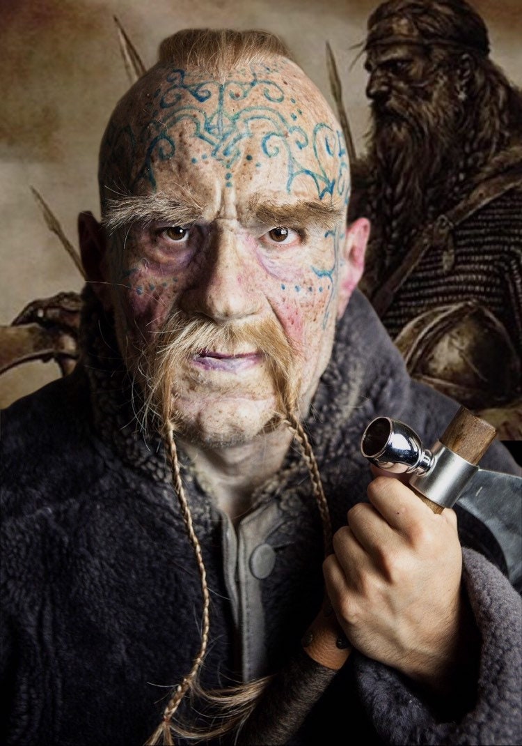 Halloween Silicone Mask Viking Man jarl NEW Hand Made, Pro High Quality ...