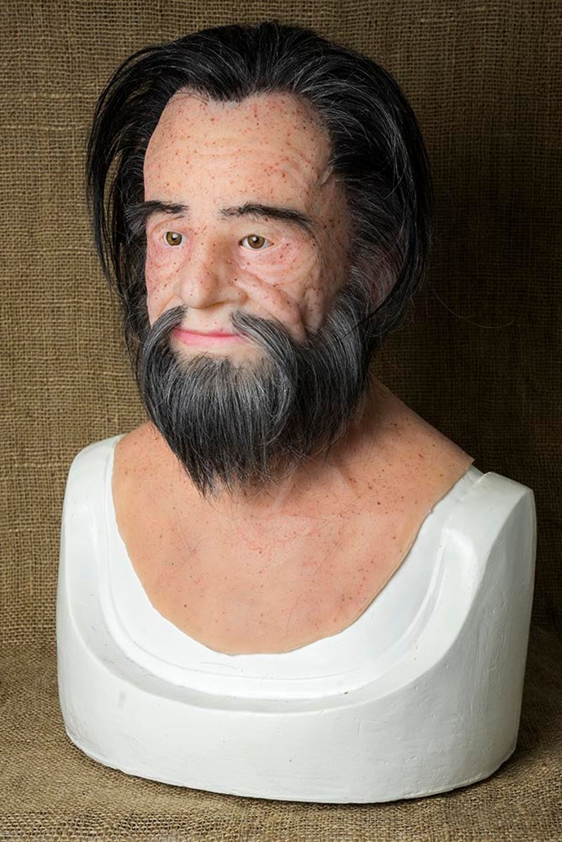 Realistic Silicone "mark" Mask: Hand-made Old Man Halloween Mask - Etsy
