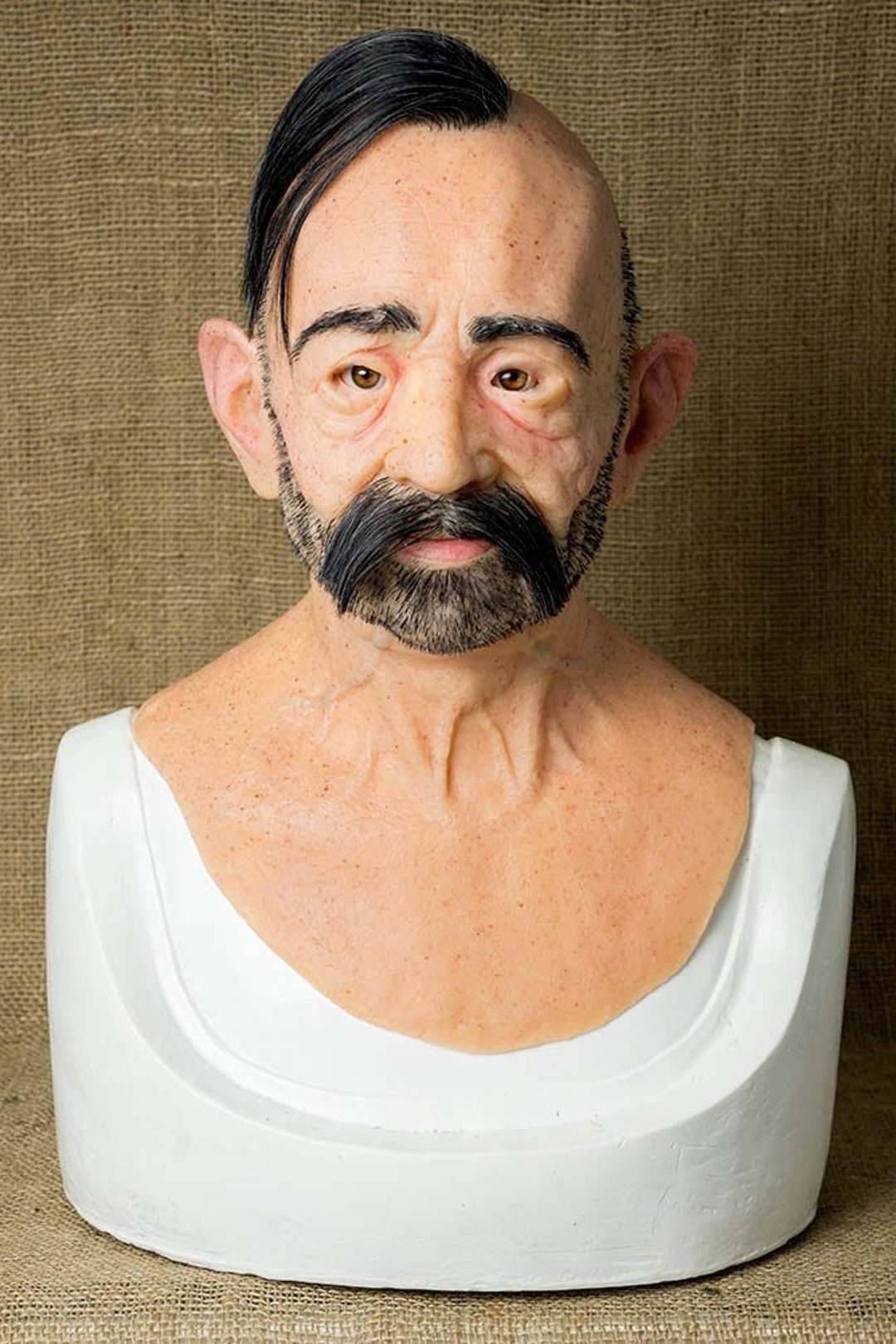 Handmade Silicone Old Man Mask: "carl" Halloween Costume - Etsy