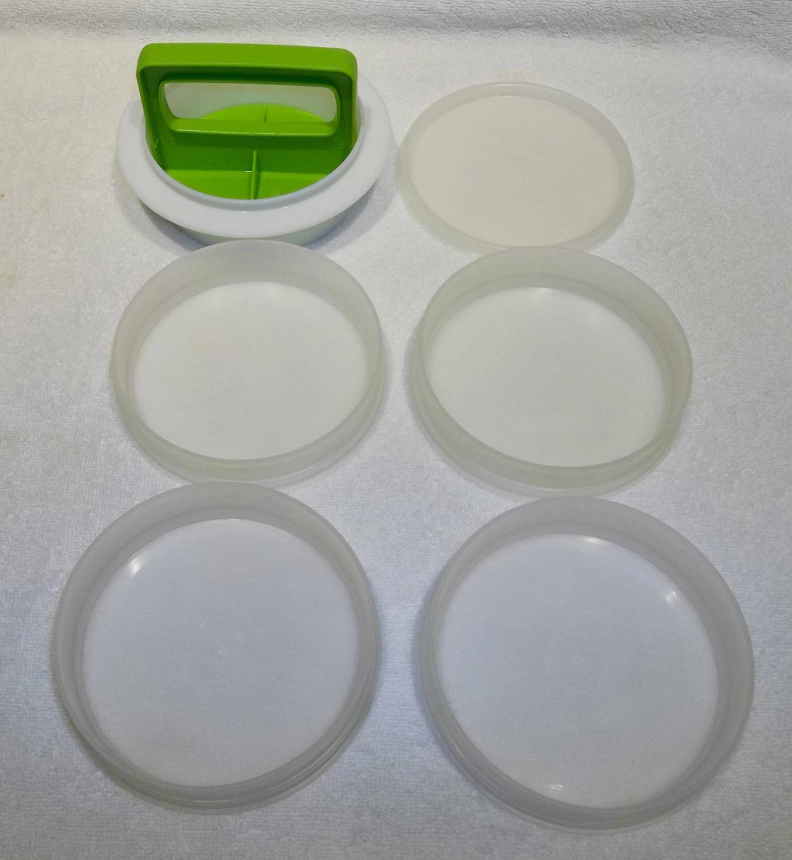 Jumbo Vintage Tupperware Hamburger Keepers Set 1/3 or 1/4 LB | Etsy