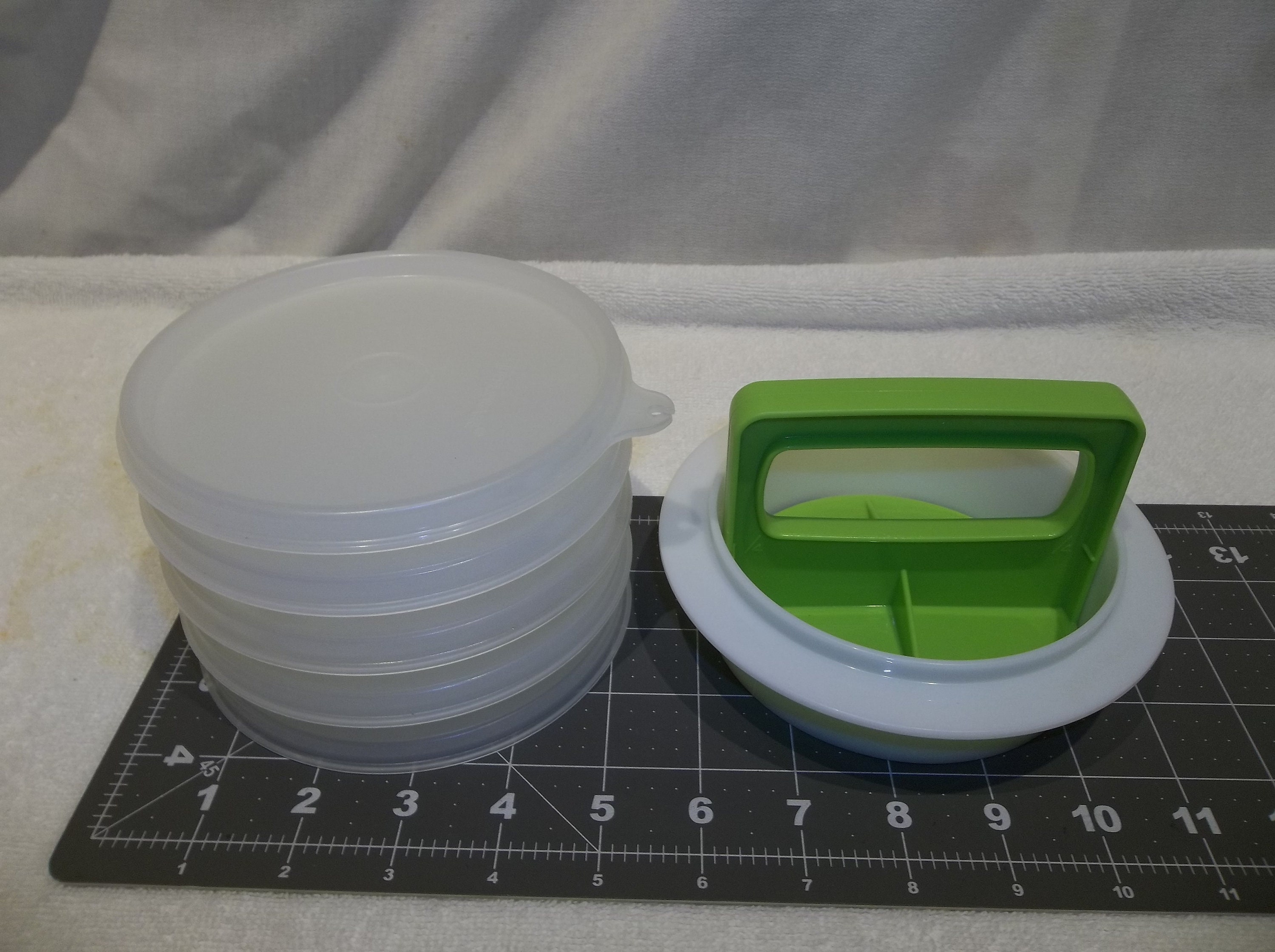 Jumbo Vintage Tupperware Hamburger Keepers Set 1/3 or 1/4 LB | Etsy