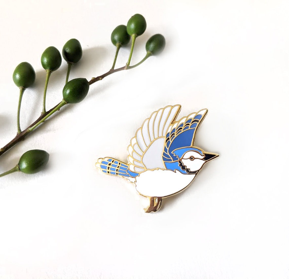 Blue Jay Hard Enamel Pin - Etsy