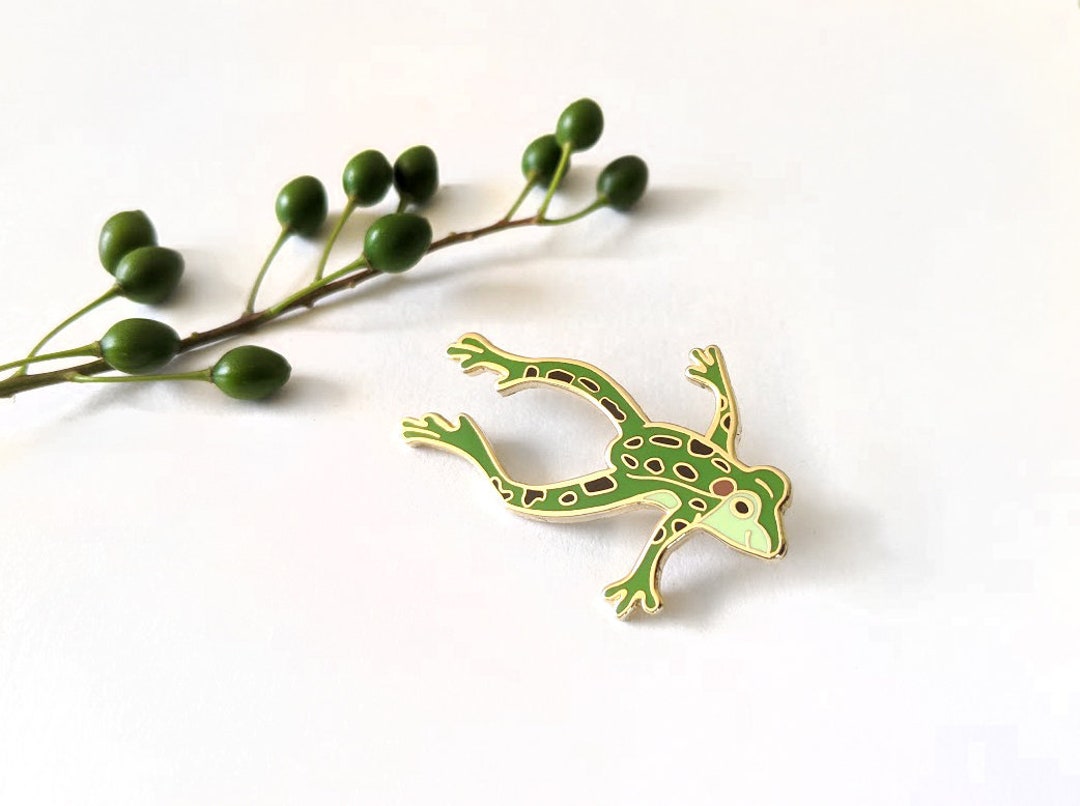 Northern Leopard Frog Hard Enamel Pin - Etsy