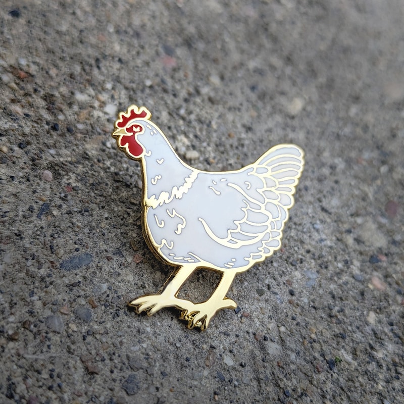 Chicken Pin - Etsy