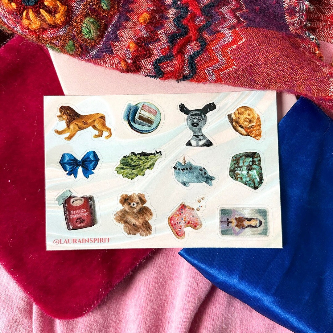 I-spy Sticker Sheet Hand Painted Childhood Nostalgia 90s Cute Stocking ...