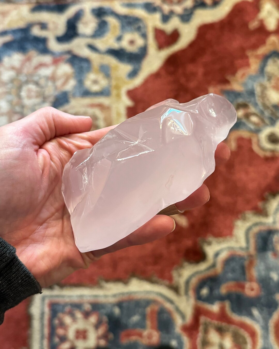 Gemmy Rose Quartz Freeform 4.5 - Etsy