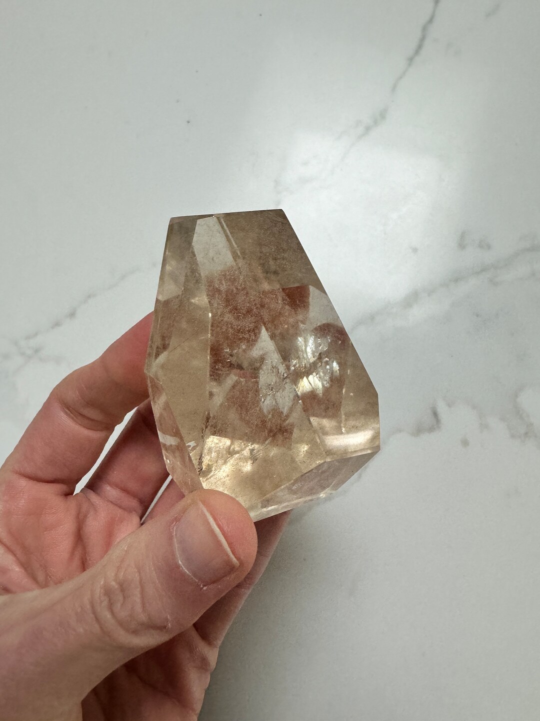 Faceted Natural Citrine Freeform Brazil Crystal - Etsy