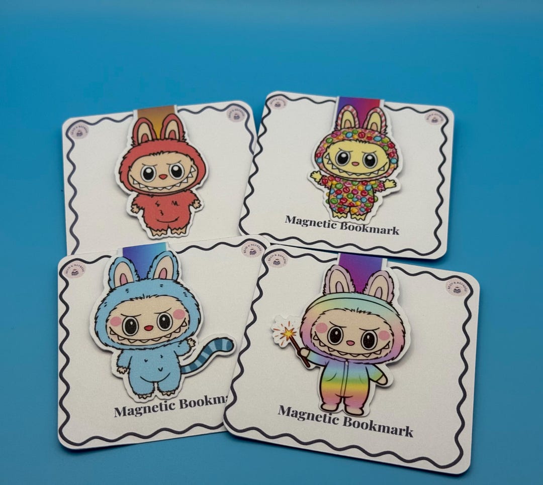 Labubu Bookmark | Magnetic Bookmark | Little Monsters Bookmark - Etsy