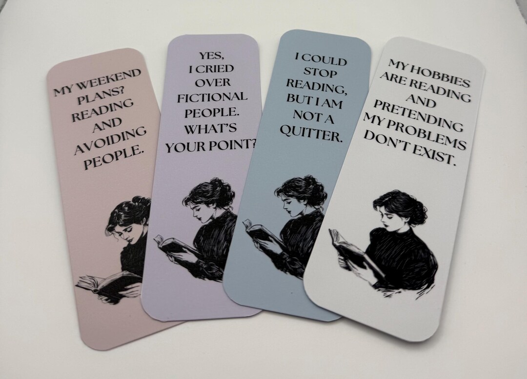 Witty Bookmarks | Funny Quotes | Book Accessory | Bookish | Sarcastic ...