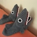 Crochet Pattern Shark Slippers Adult Sizes EUR Size 35 to 46 - Etsy