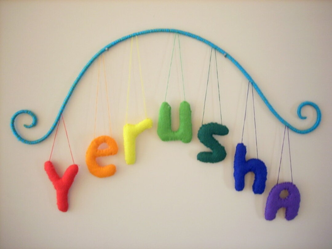 Name Mobiles Your Child's Name as a Unique Mobile - Etsy