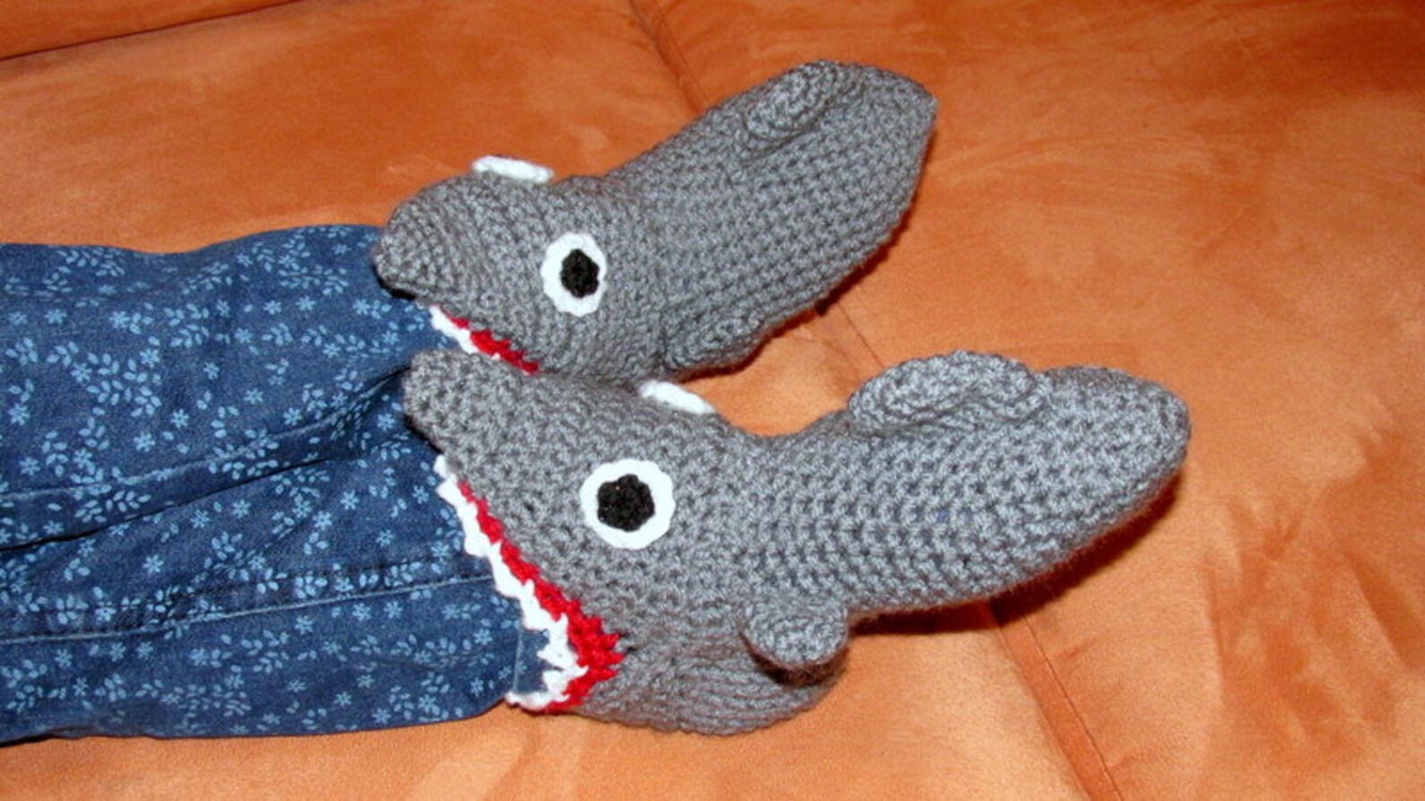 Crochet Pattern Shark Slippers Childrens Sizes (EUR Sizes 23 to 34) - Etsy