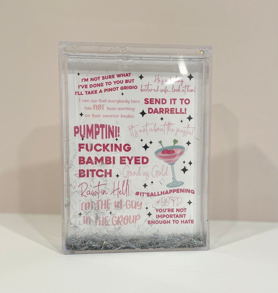 Acrylic Liquid Glitter Photo Frame/vanderpump Rules Picture Frame ...