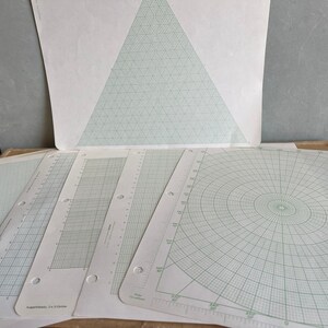 Mid Century Math Ephemera Set: Graph Paper & Vintage - Etsy
