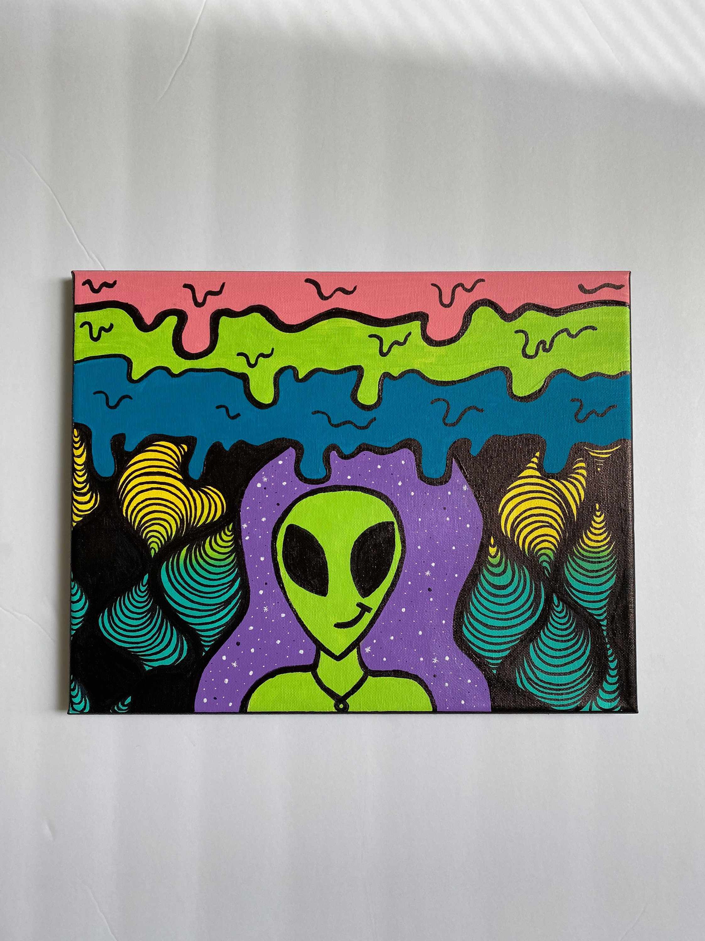 Trippy Drippy Alien - Etsy
