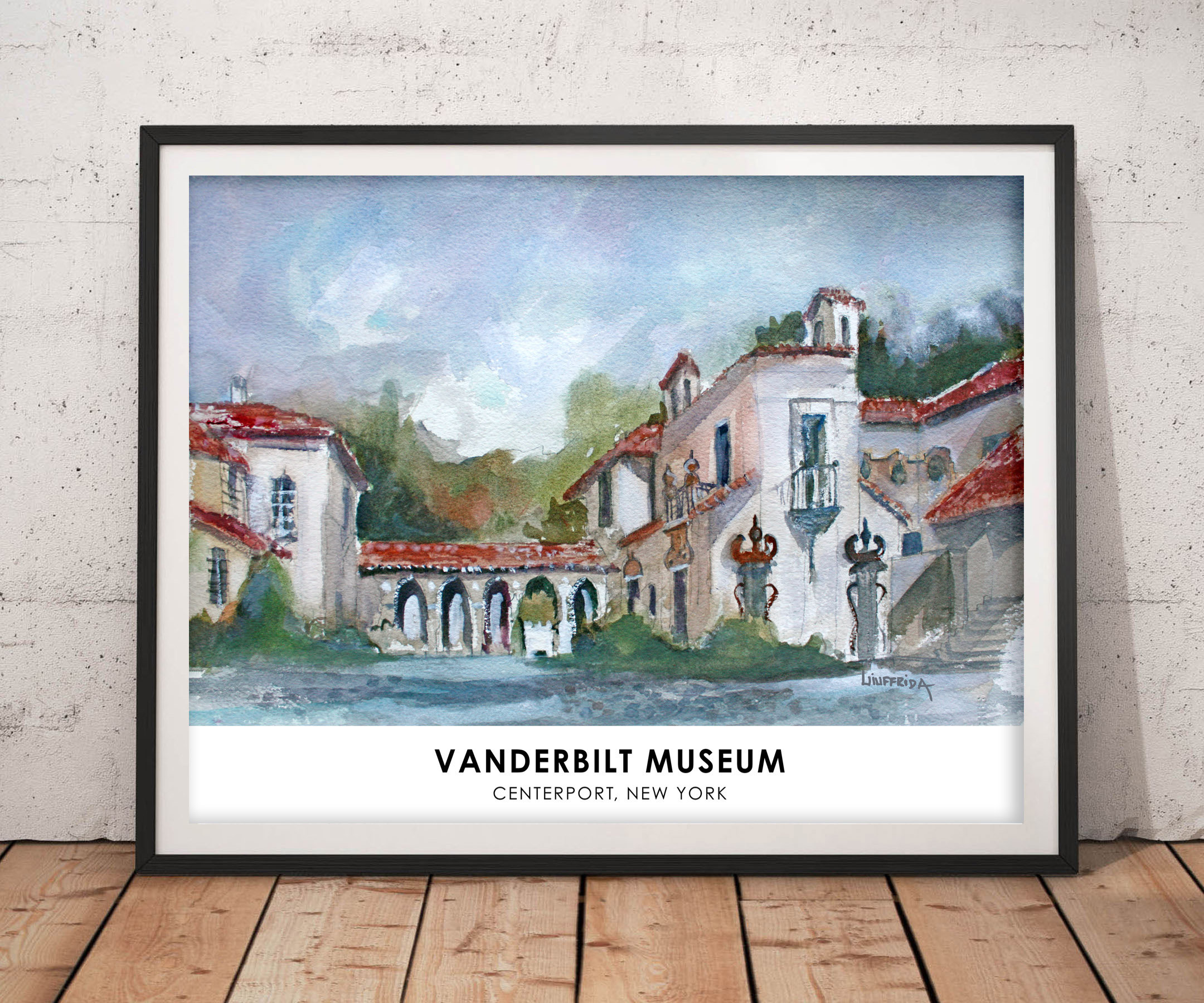Vanderbilt Mansion Museum, Original Watercolor Painting & Fine Art ...