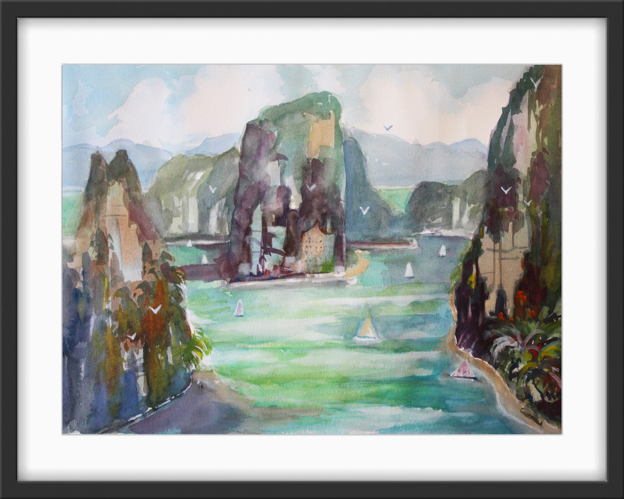 Palawan, Philippines, Matinloc Island, Original Painting and Prints ...