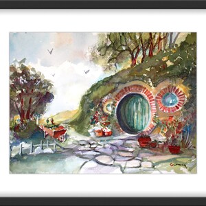 LOTR Bag End, Hobbit House, Bilbo Baggins and Frodo, the Shire of J.r.r ...