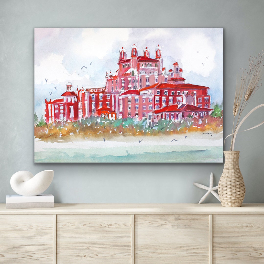 DON CESAR HOTEL, Original Painting is Available, Don Cesar Prints ...