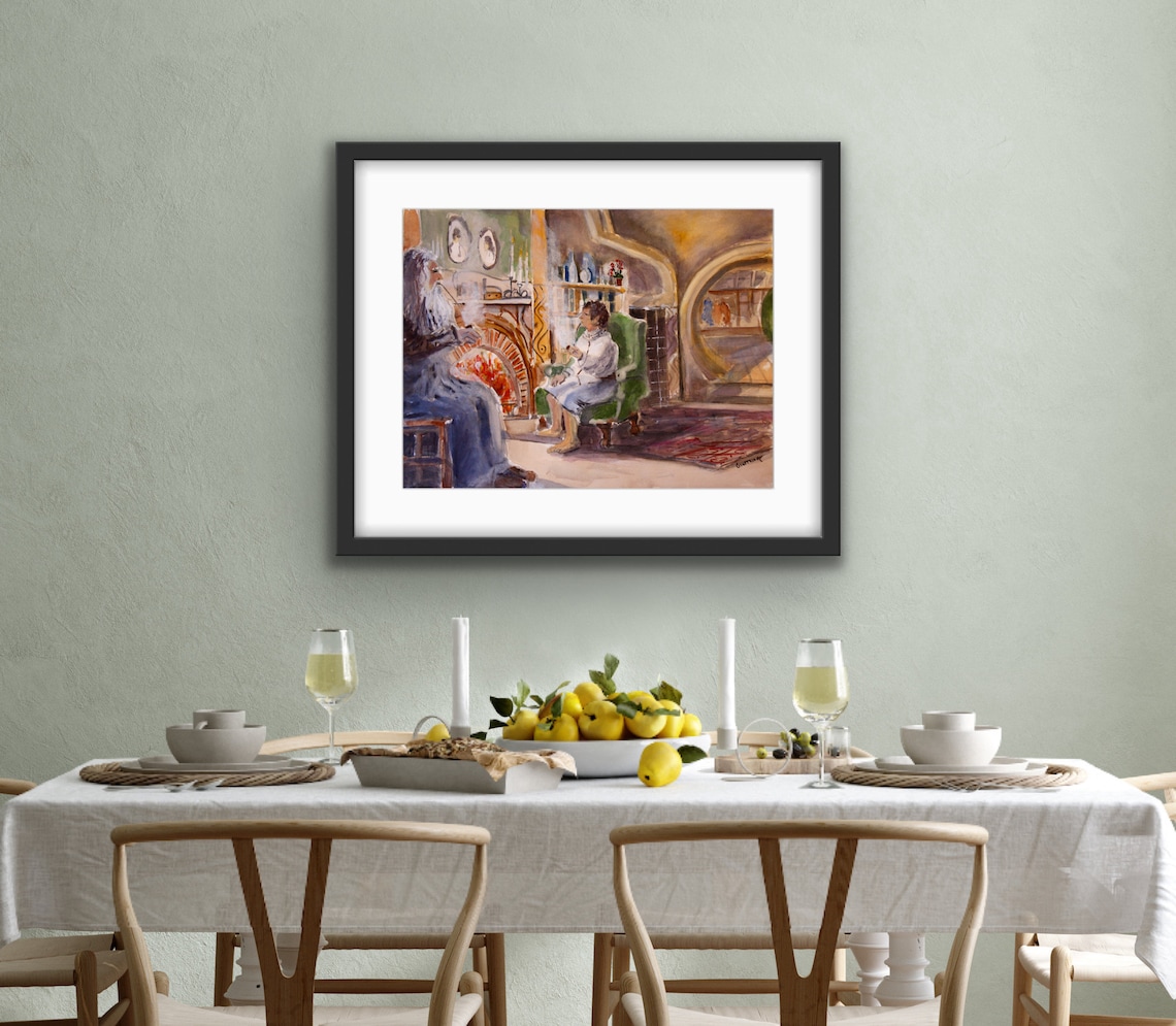 LOTR, Hobbit House, Gandalf and Frodo Smoking Pipes, Pipe Smoking in ...