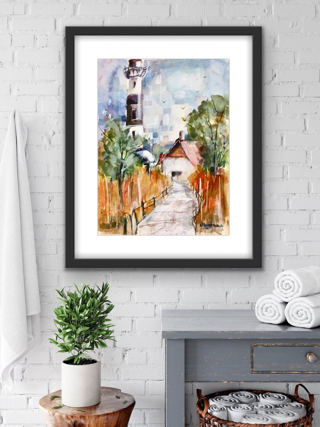 Fire Island Lighthouse Prints, Original Painting, Fire Island Wall ...