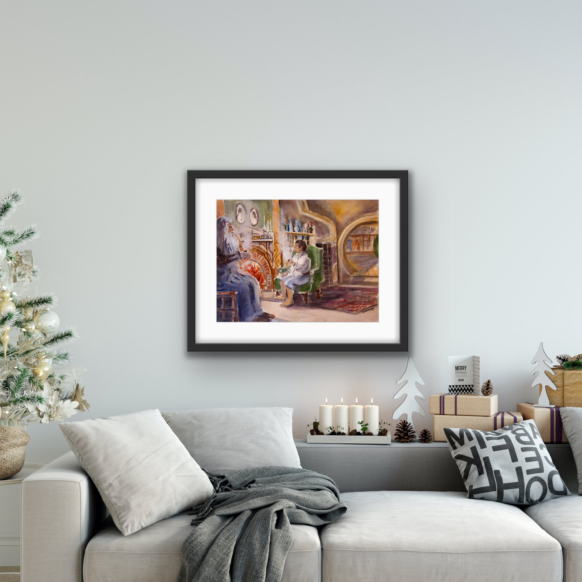 LOTR, Hobbit House, Gandalf and Frodo Smoking Pipes, Pipe Smoking in ...