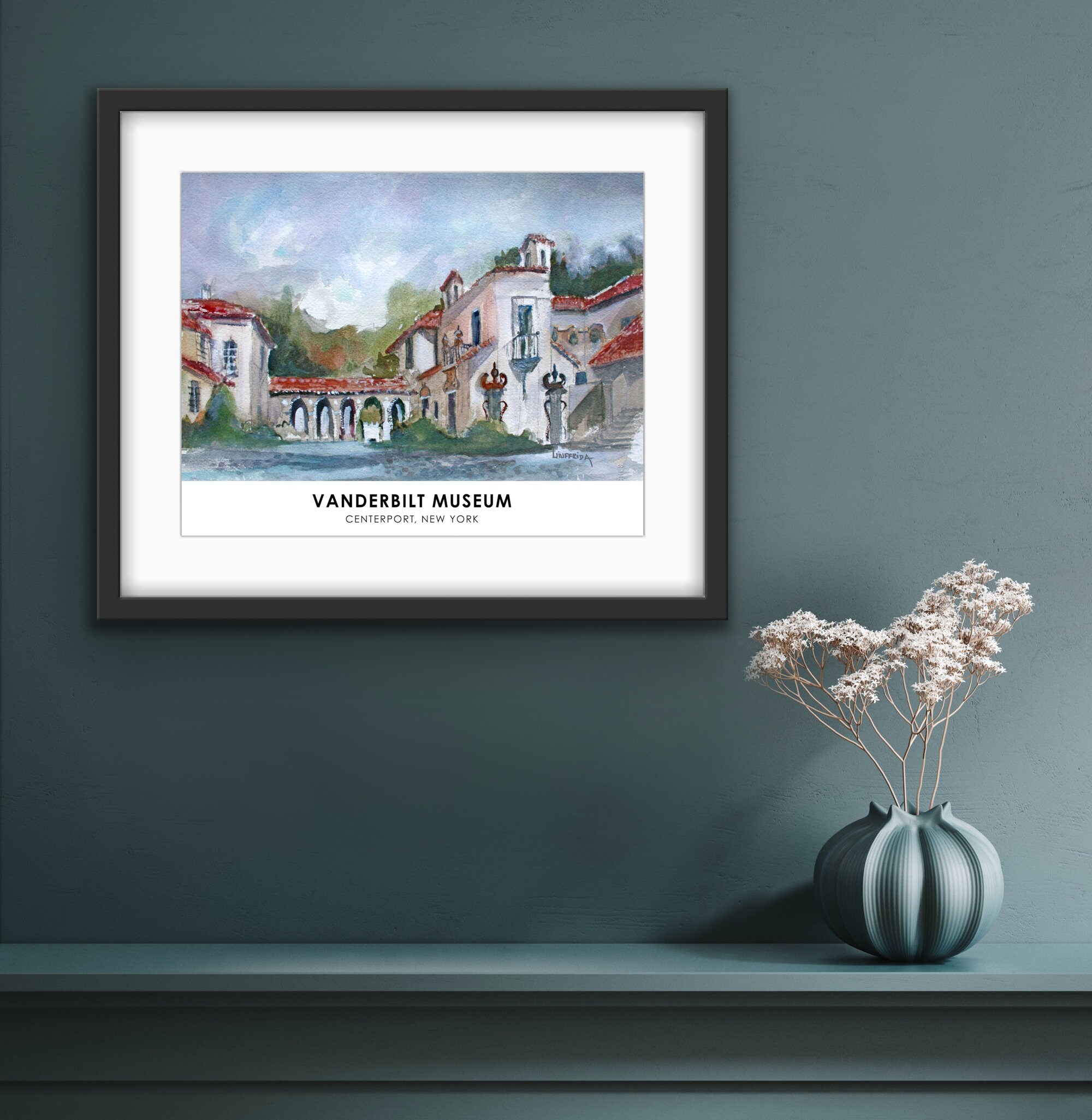 Vanderbilt Mansion Museum, Original Watercolor Painting & Fine Art ...