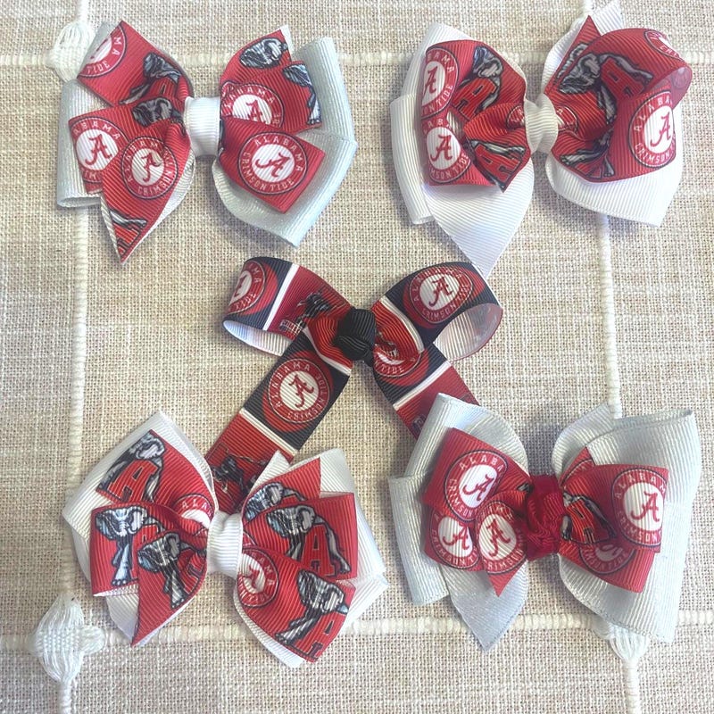 Alabama Hair Bow - Etsy