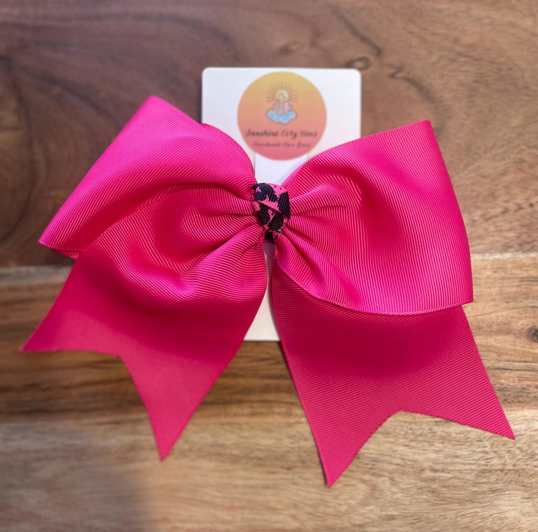 Large Pink Hair Bow - Etsy