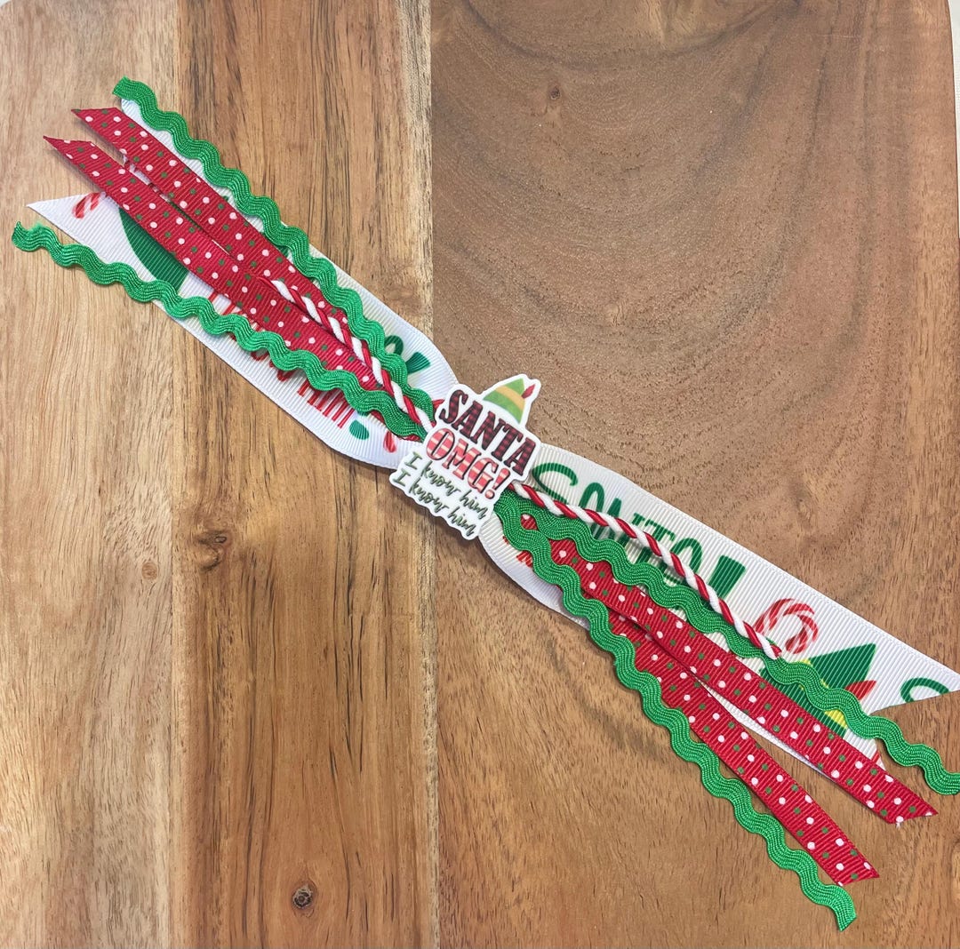 Christmas Movie Streamer Bow - Etsy