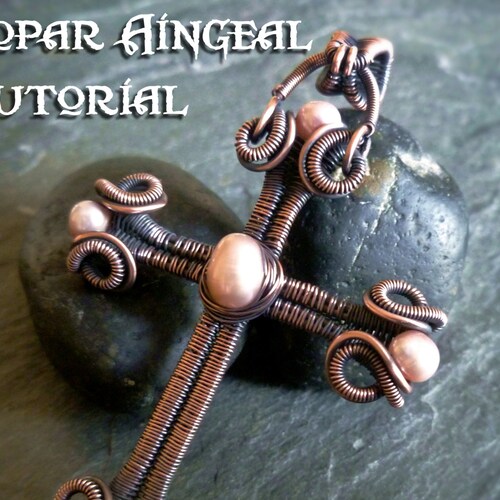 TUTORIAL Scrolls and Coils Cross Wire Wrapped Tutorial - Etsy