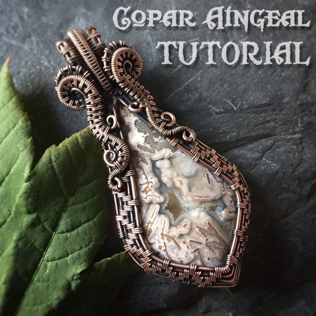 Wire Wrapped Pendant Tutorial – Cabochon Jewelry Pattern (PDF) - Etsy