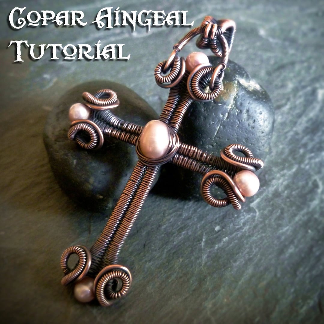 TUTORIAL - Scrolls and Coils Cross - Wire Wrapped Tutorial - Jewelry ...