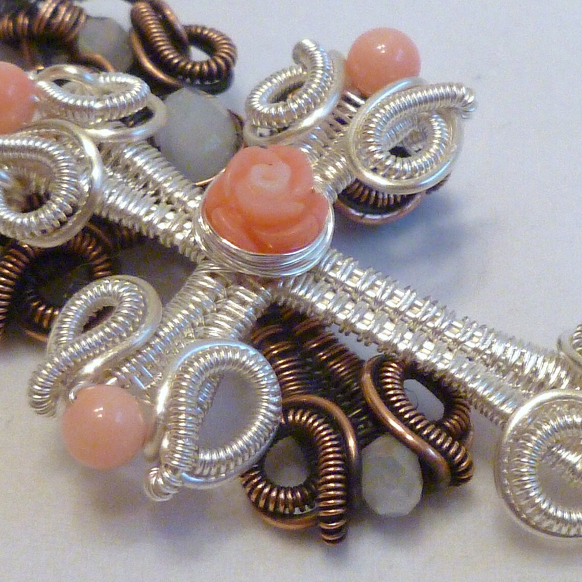 TUTORIAL Scrolls and Coils Cross Wire Wrapped Tutorial - Etsy