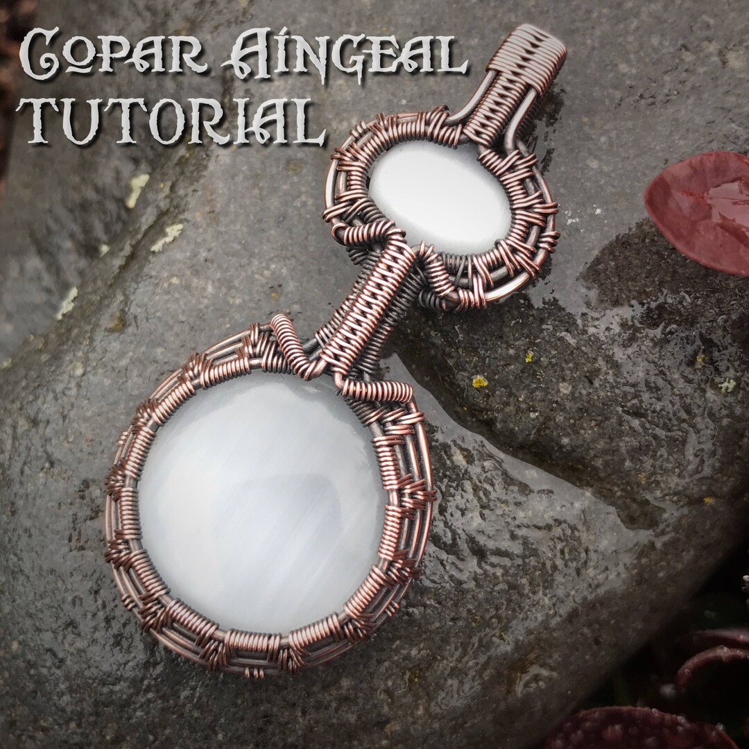 TUTORIAL Pendulum Pendant Wire Wrapped Jewelry Pattern Circle, Oval ...