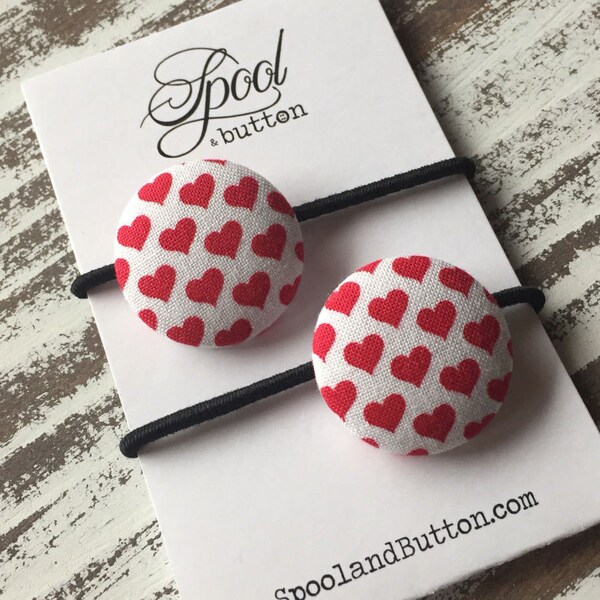 Heart Hair Ties - Etsy