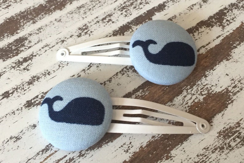 Blue Whale Ponytail Holder Preppy Hair Clip Hair Elastic - Etsy