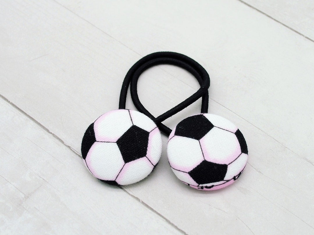 Soccer Player Ponytail Holder, Futbol Hair Tie, Soccer Lover Gift ...