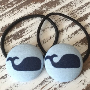 Blue Whale Ponytail Holder Preppy Hair Clip Hair Elastic - Etsy