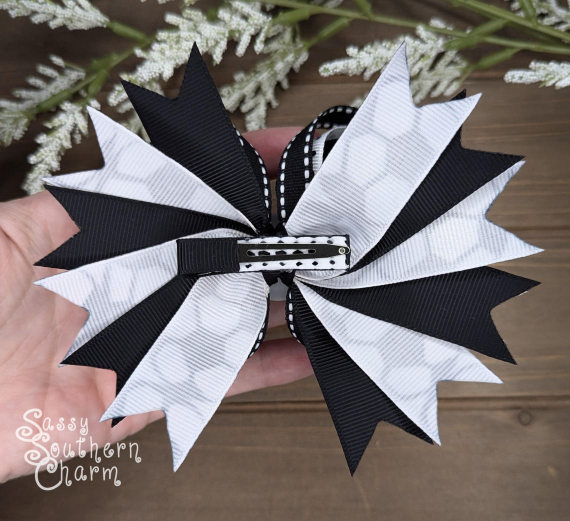 Soccer Hair Bow, CUSTOM COLORS, Sports Hair Bow, MLS Bow, Soccer Fan ...