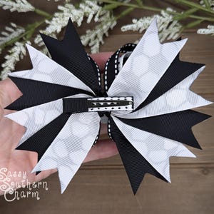 Soccer Hair Bow, CUSTOM COLORS, Sports Hair Bow, MLS Bow, Soccer Fan ...