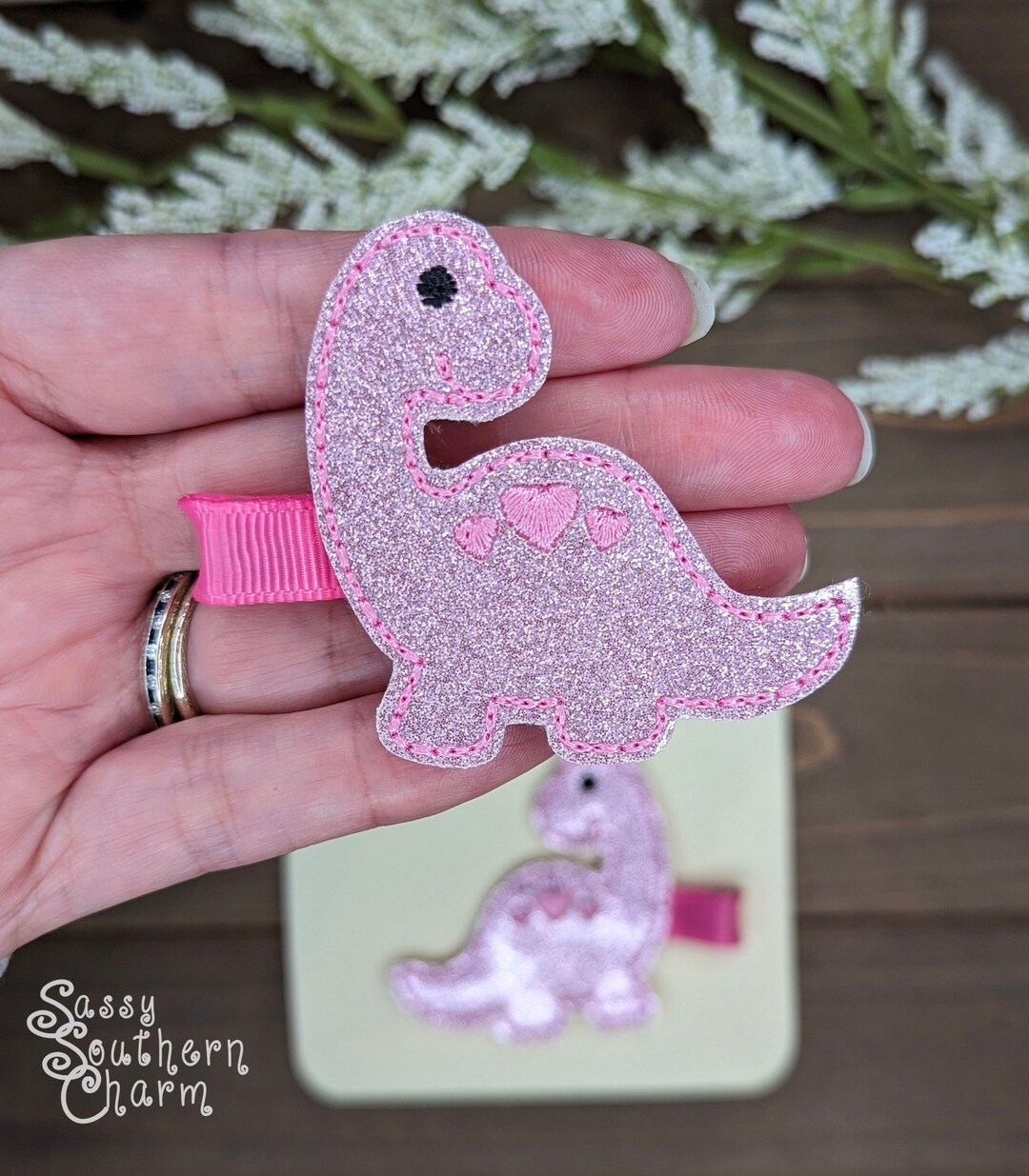 Dinosaur Hair Clips, Dinosaur Bows, Dino Girl, Toddler Hair Clips ...