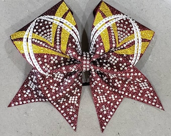 Maroon Cheer Bow | Etsy