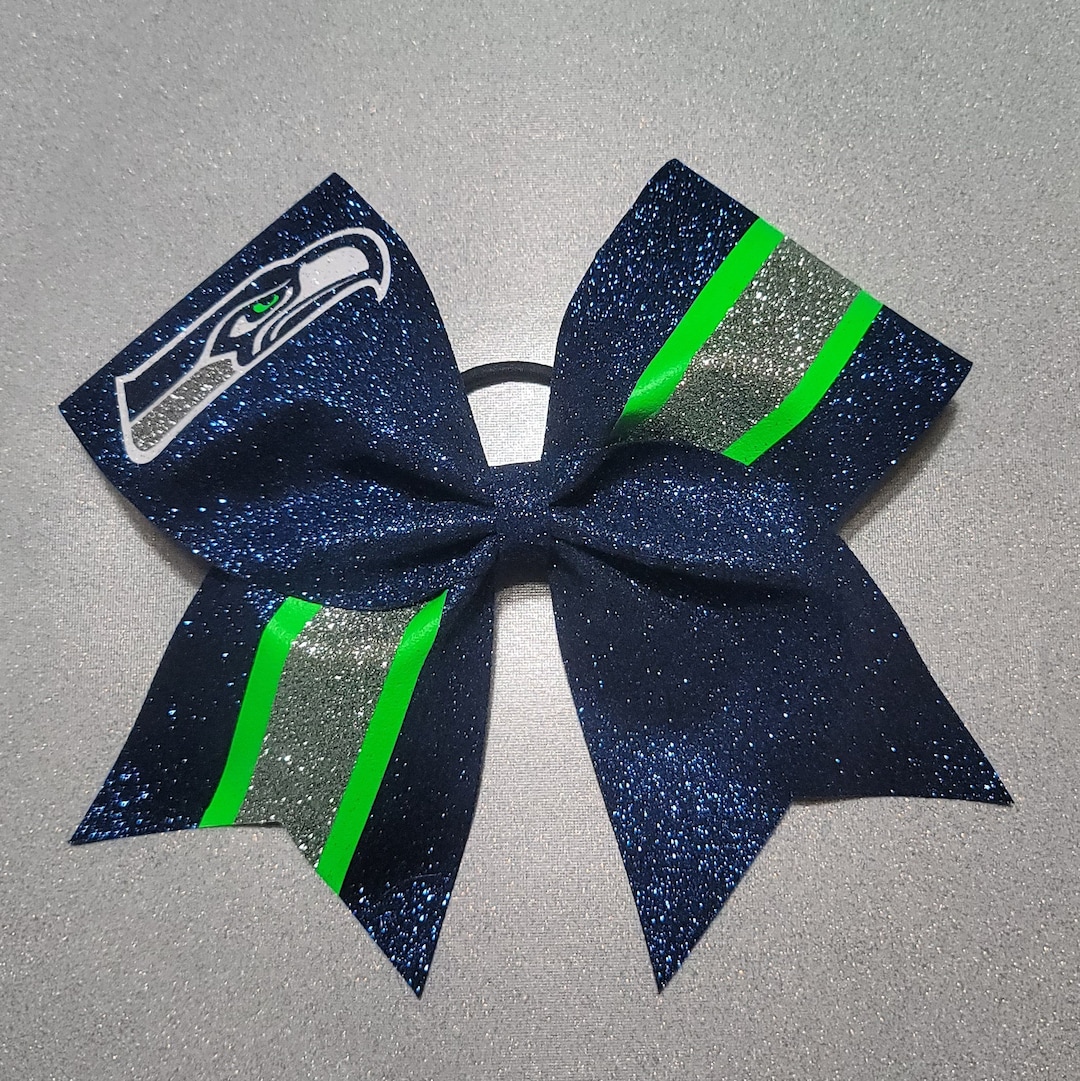 Seahawks Cheer Bow - Etsy