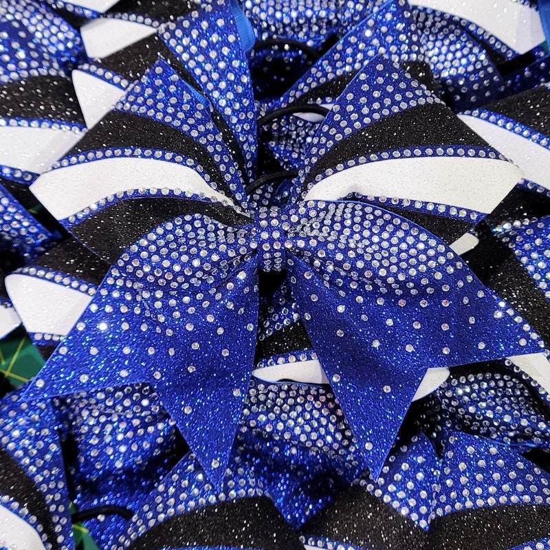 Rhinestone Cheer Bow - Etsy