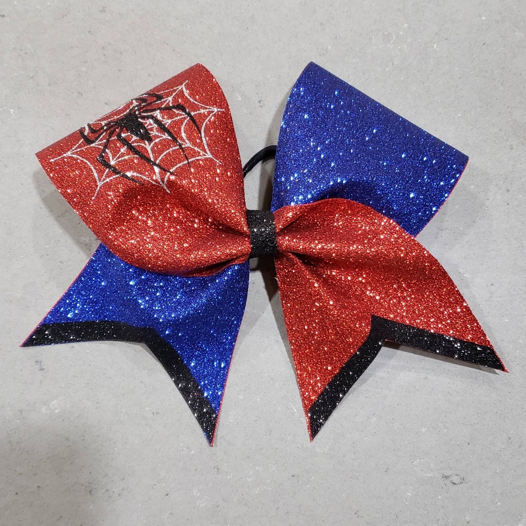 Spiderman Cheer Bow - Etsy