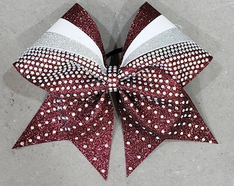 Maroon Cheer Bow - Etsy