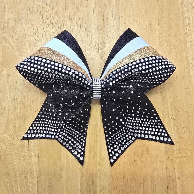 Rhinestone Cheer Bow - Etsy