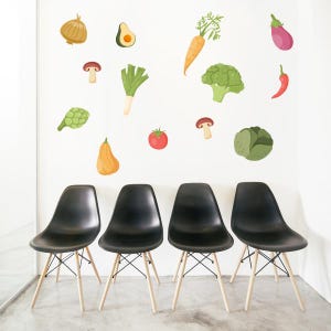 Vegetable Wall Decal – Montessori Dining Room Decor for Schools ...