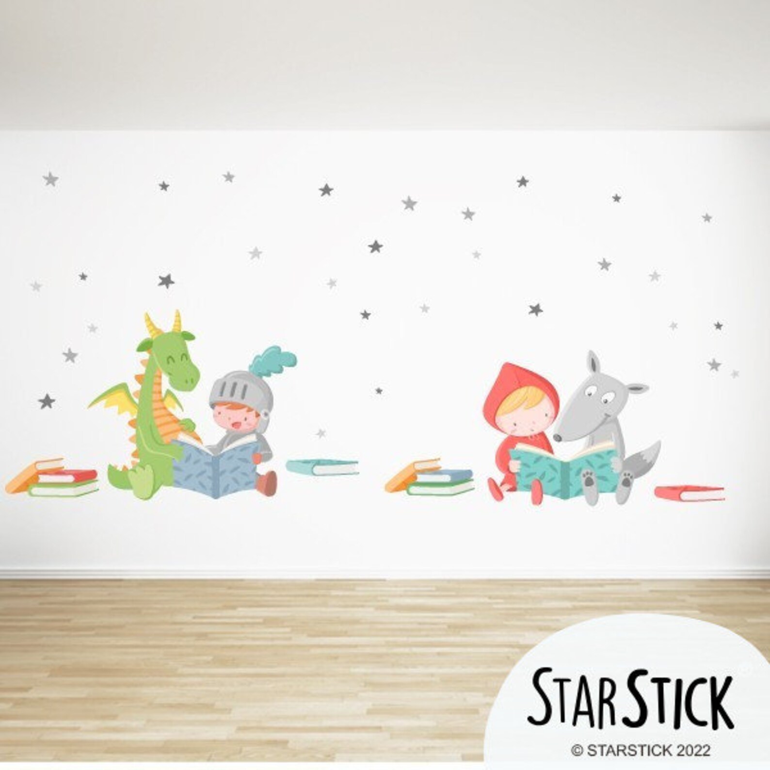 Dragon and Knight Reading School and Library Stickers - Etsy